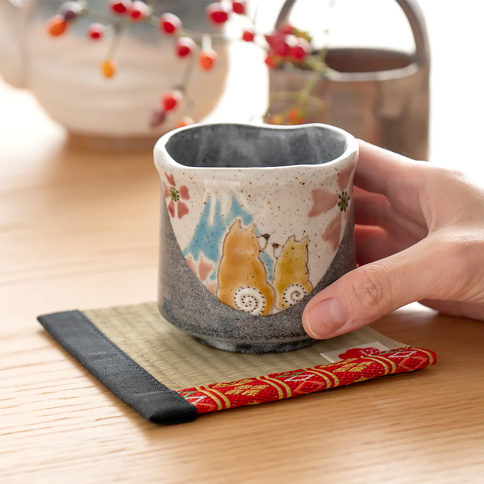 Atelier Yu Shiba Inu In Sunny Spot Kutani Handmade Teacup - Made in Ja ...