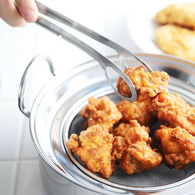 Aux Leye Stainless Steel Deep Frying Tongs