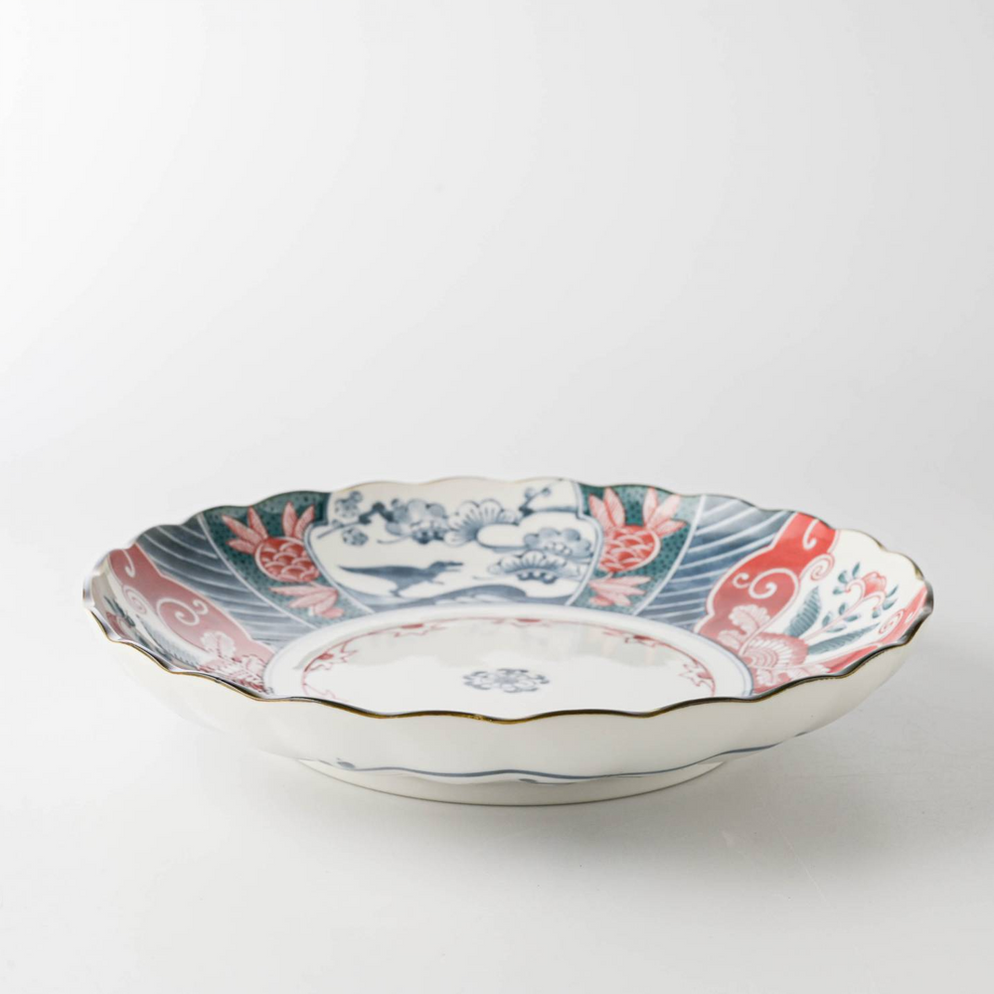 Edokko Dinosaur Dinner Plate - 23cm