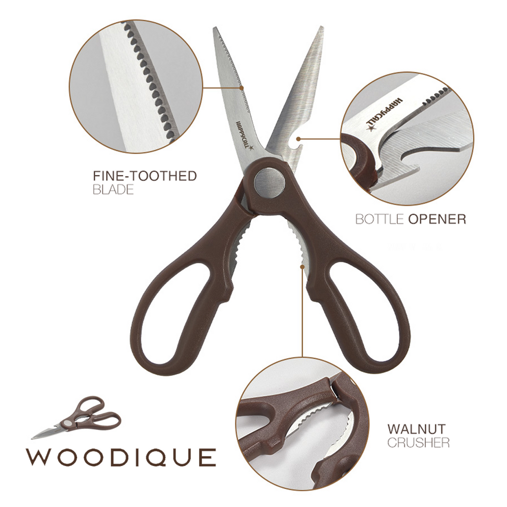 Happycall Woodique Scissor & Knife Set - Set of 5