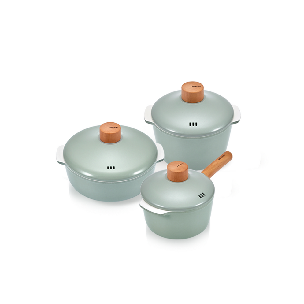 Happycall Zium Ceramic Nonstick Induction Cookware Set - 6-Piece