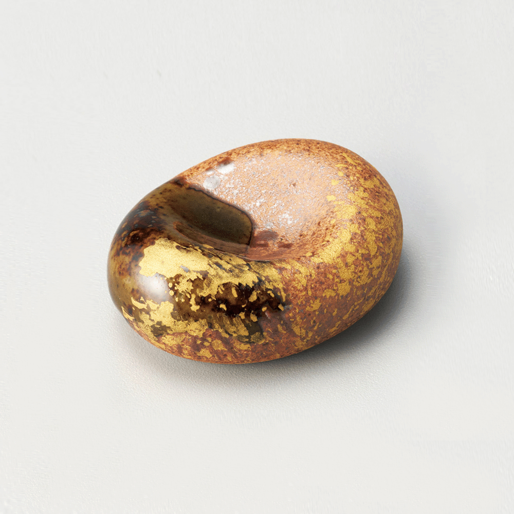 Oribe Kin-sai Gold Bean Chopstick Rest — My Cookware Australia