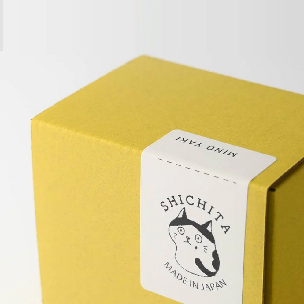 Shichita Mino Yaki Cat Side Bowl Set - 9cm - 5-Piece