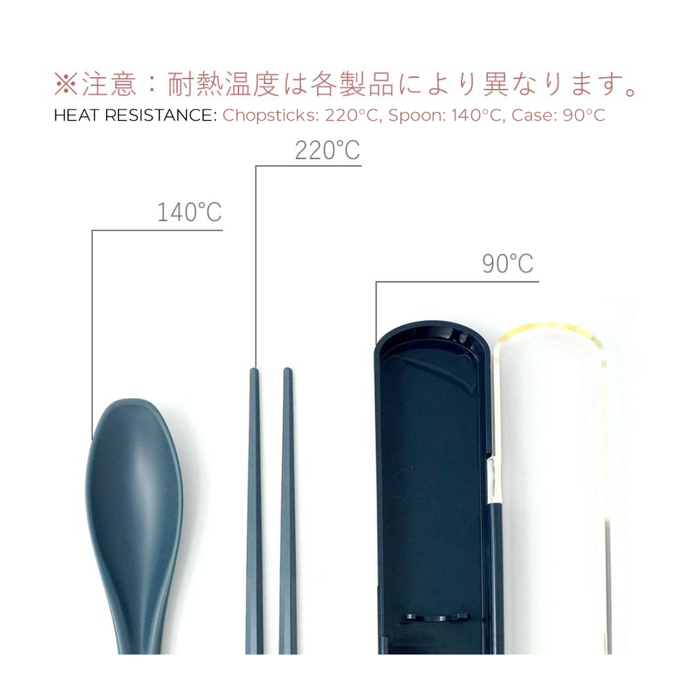 Sunlife Antibacterial Chopsticks & Spoon Combo Set - Blue