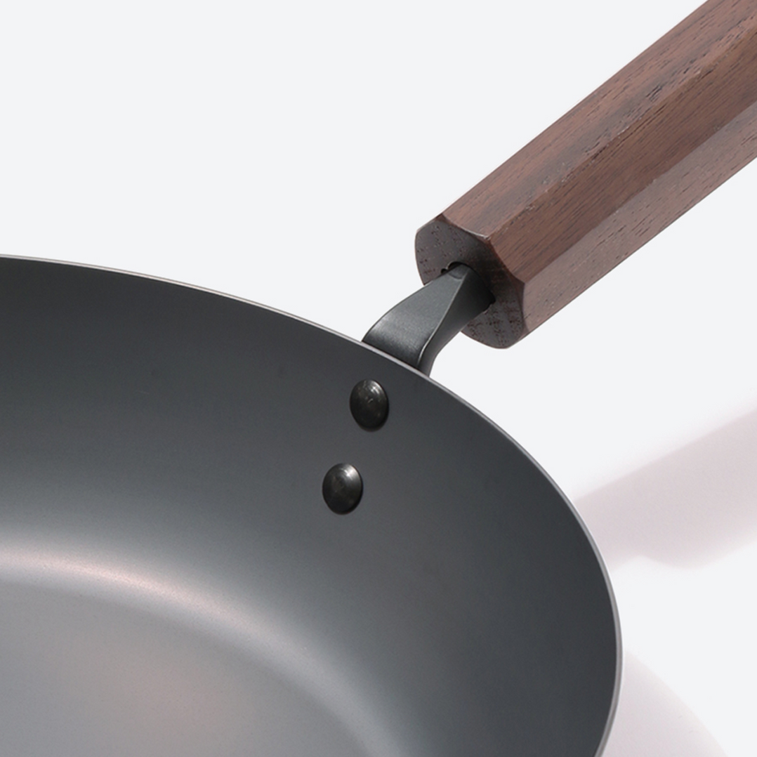 Tanabe Kanagu Nitrided Carbon Steel Induction Frypan - 26cm