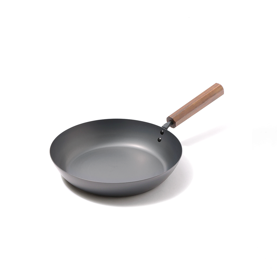 Tanabe Kanagu Nitrided Carbon Steel Induction Frypan - 26cm