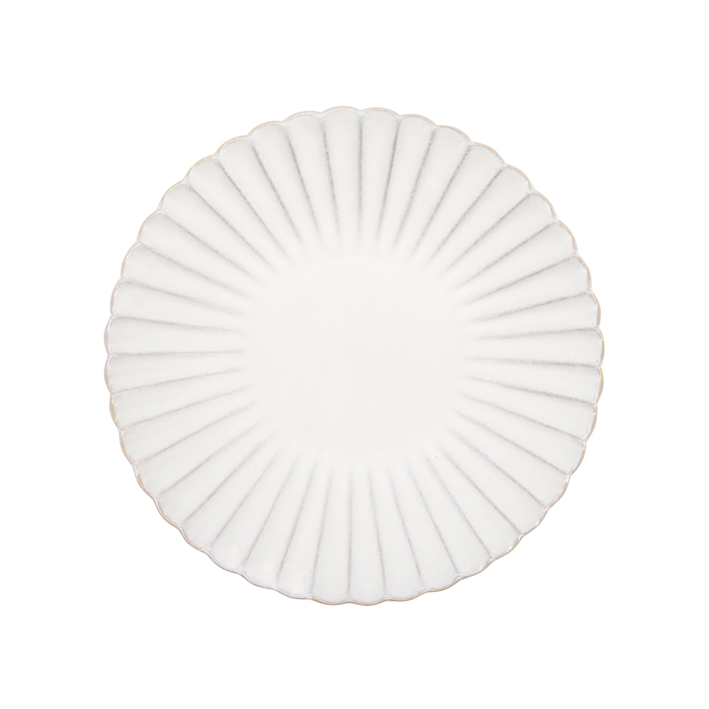 Aito Seto Yaki Hana Dinner Plate - 23cm - White — My Cookware Australia