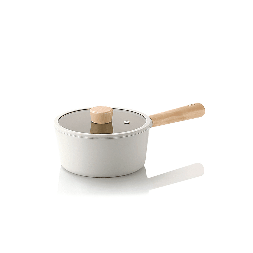 Neoflam Fika Ceramic Nonstick Induction Saucepan with Lid - 18cm (1.6L